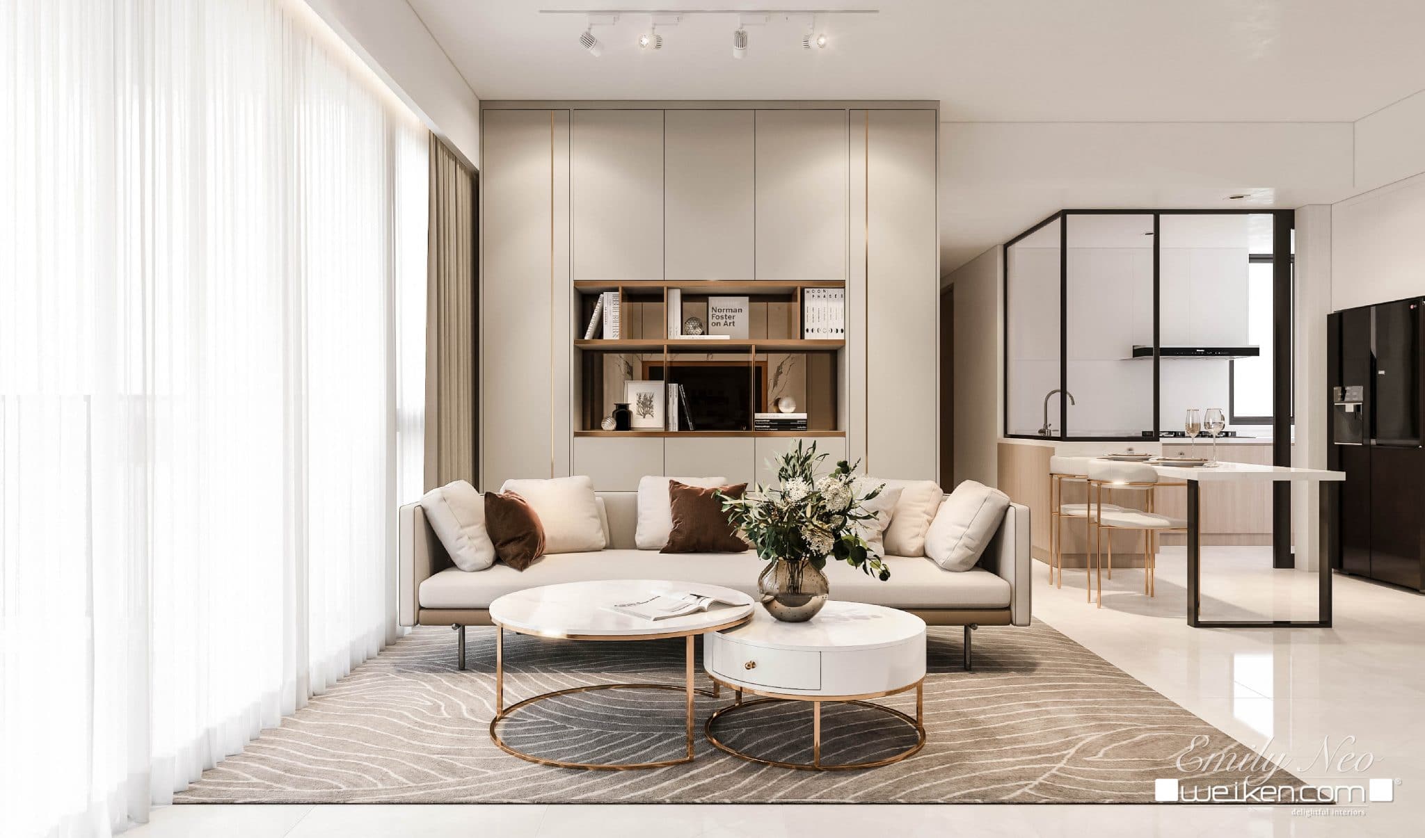 Living Room Sofa Set 101 - Weiken Interior Design