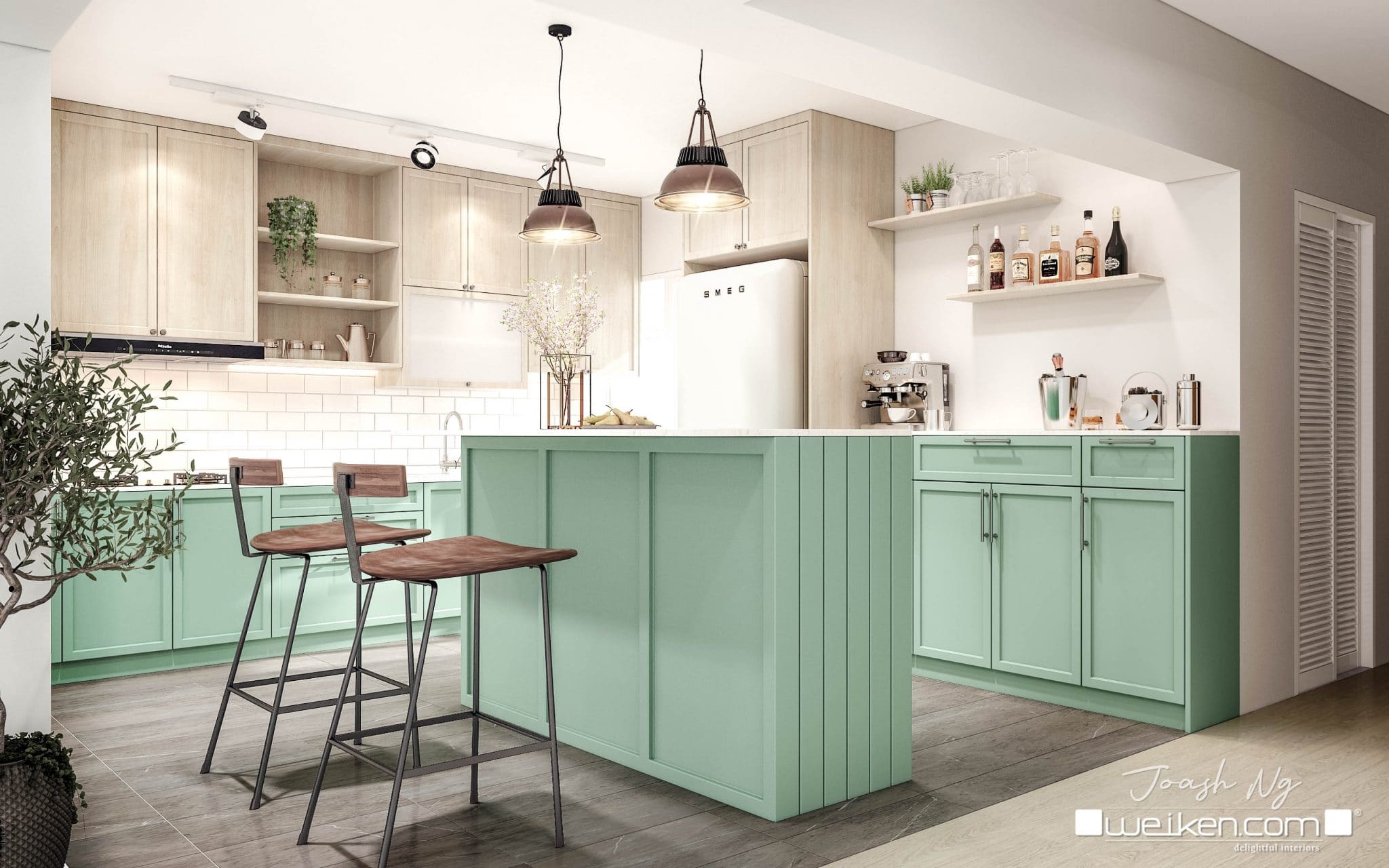 How to Design an Effective Dry and Wet Kitchen? - Weiken Interior Design